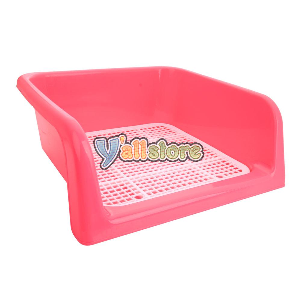 YAOBAO Plastic Fenced Toilet,Mesh Training Tray,Pee Indoor Dog Potty